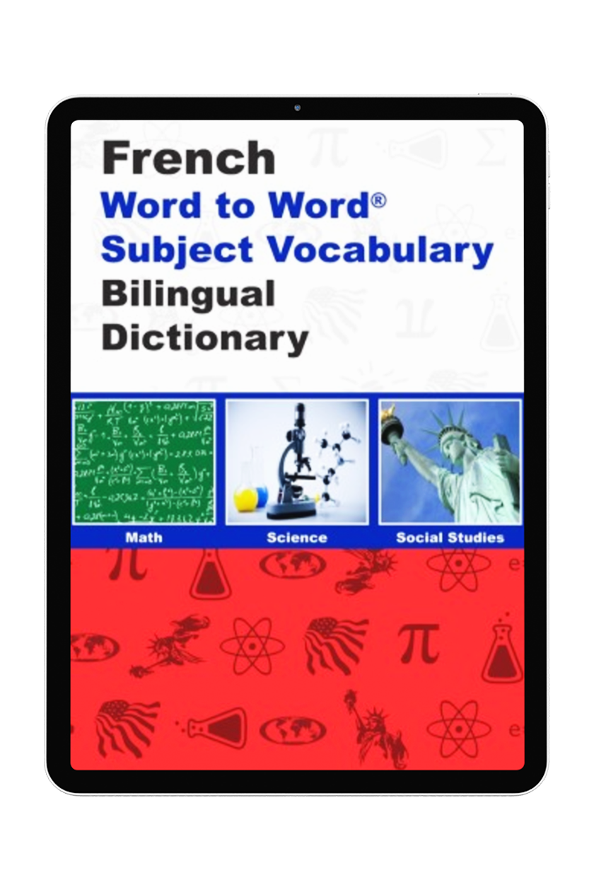 English-French Word to Word® Subject Vocabulary (eBook)